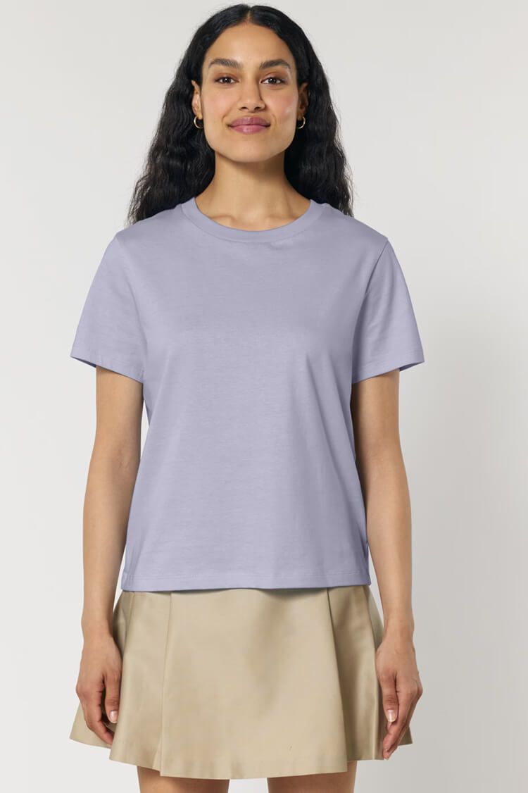 Duurzaam dames T-shirt bedrukken - Stella Muser ️ Omnishirt