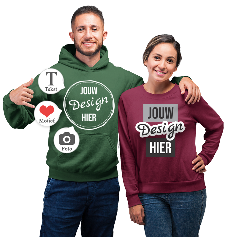 Trui bedrukken en ontwerpen bij Omnishirt | Vanaf 16,80